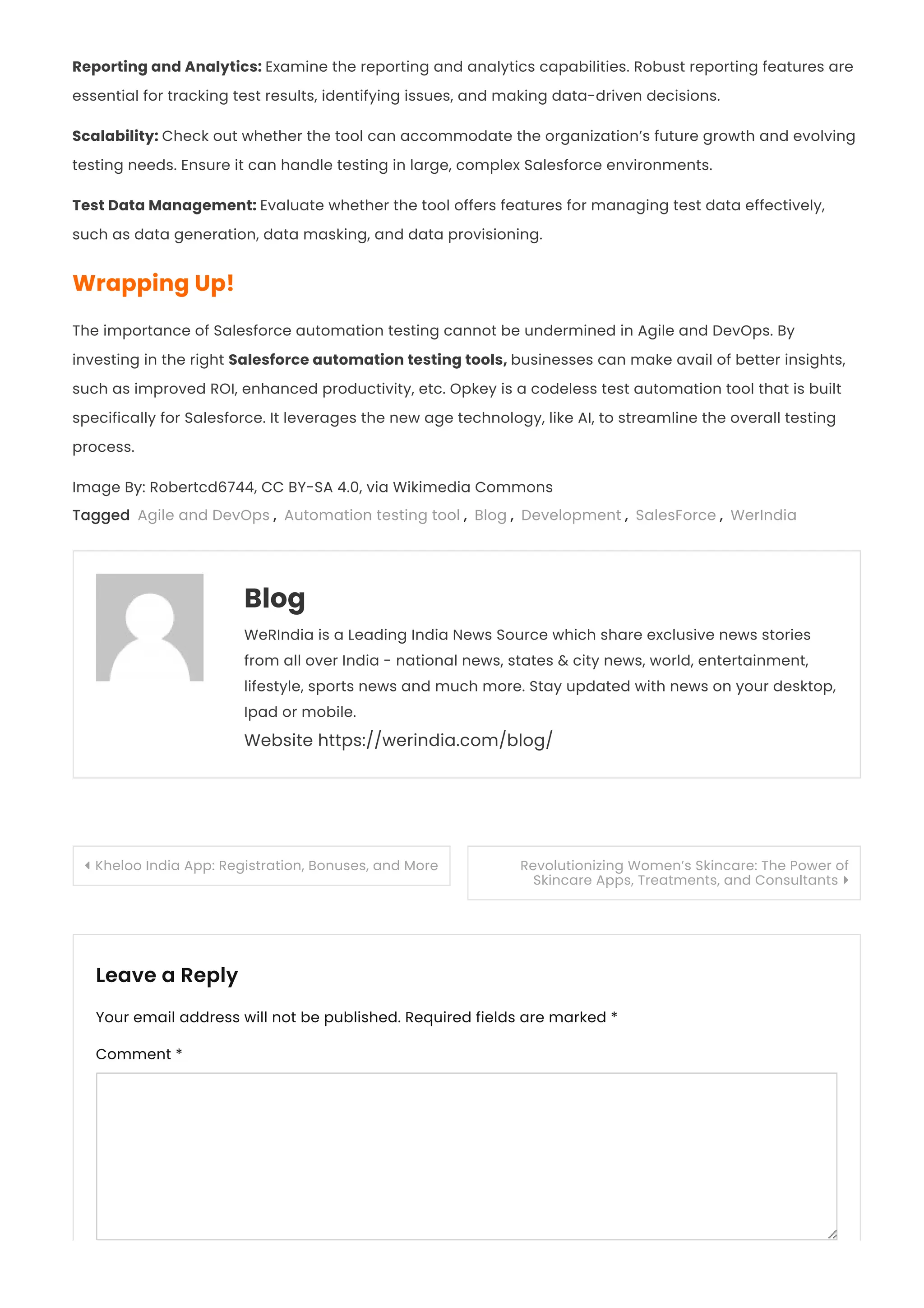 Salesforce Automation Testing Tools For Agile And Devops Workflows For