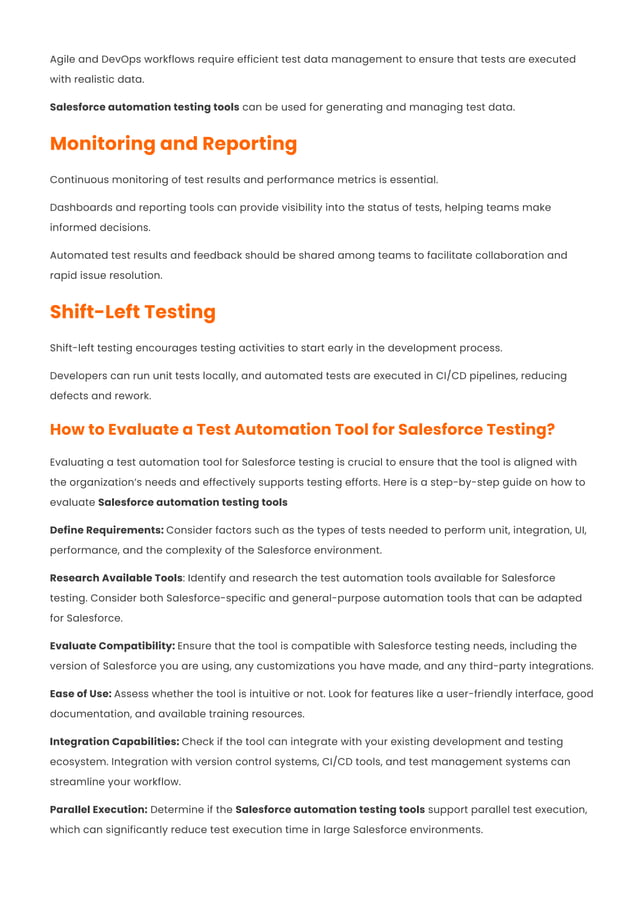 Salesforce Automation Testing Tools For Agile And Devops Workflows For