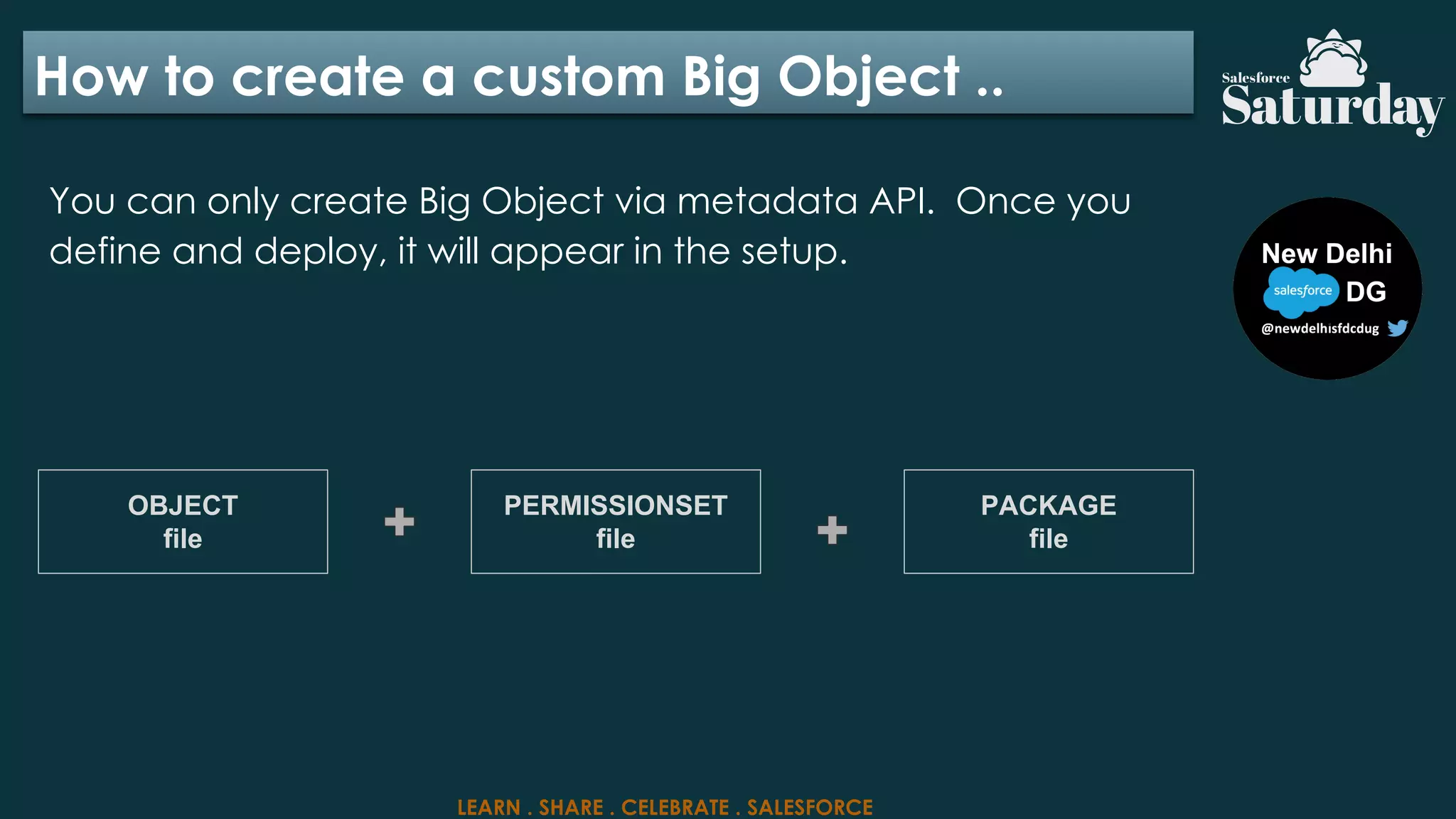 #SalesforceSaturday : Salesforce BIG Objects Explained | PDF