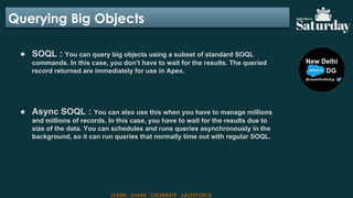 #SalesforceSaturday : Salesforce BIG Objects Explained | PDF