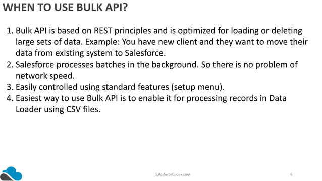 Demystify Salesforce Bulk API | PPT