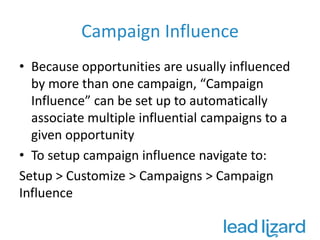 Best Practices for Salesforce Campaigns | PPTX