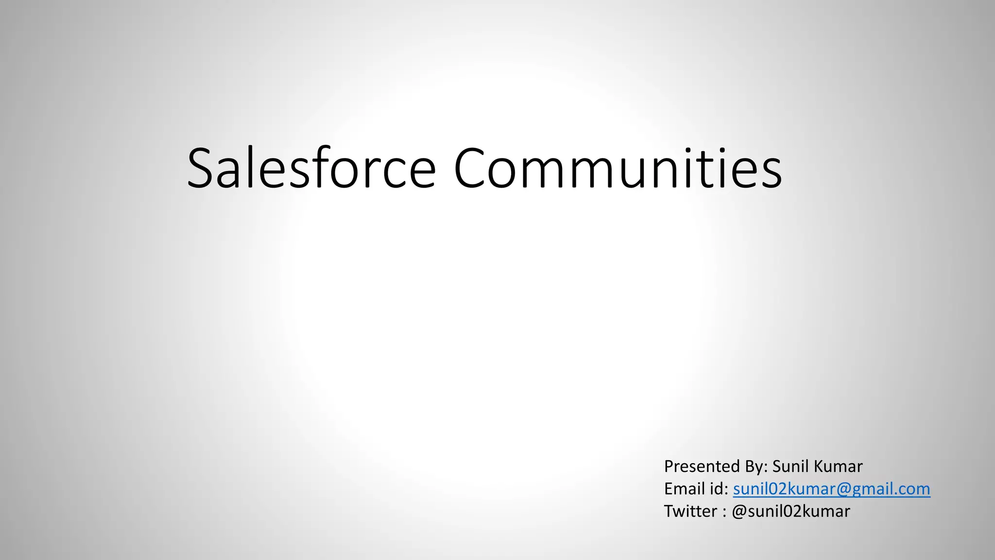 Salesforce Communities | PDF