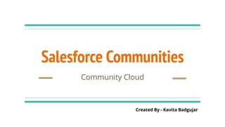 Salesforce communities | PPT