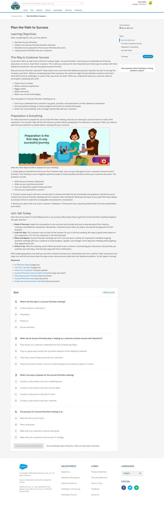 Salesforce Compass Basics Trailhead | PDF