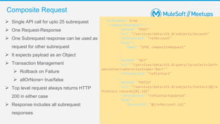 Salesforce composite api mule soft connector | PPT