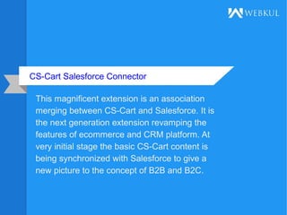 CS-Cart Salesforce connector | PPT