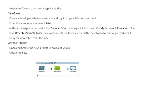 Salesforce connector Example | PPTX | Programming Languages | Computing