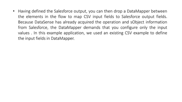 Salesforce connector Example | PPTX | Programming Languages | Computing