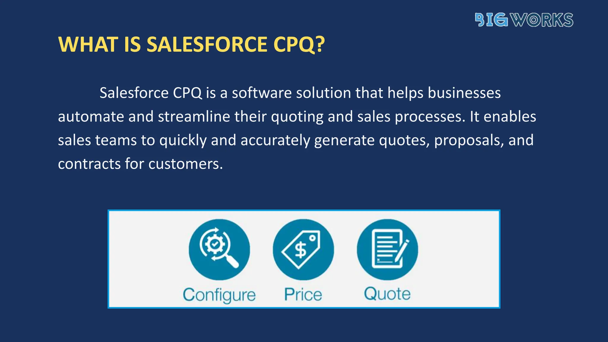 Salesforce Cpqconfigure Price Quotepptx Technology And Computing