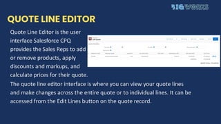 Salesforce CPQ(Configure Price Quote).pptx | Technology & Computing