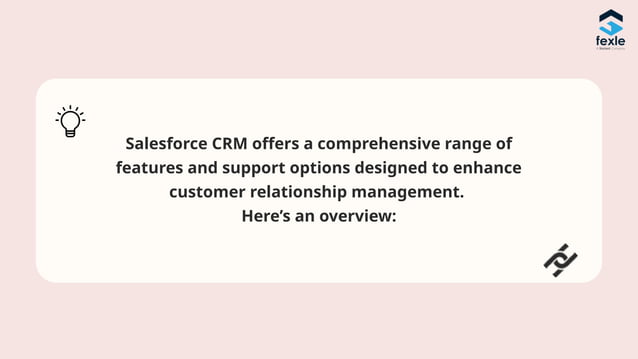 SALESFORCE CRM - Features & Support Options | PPT