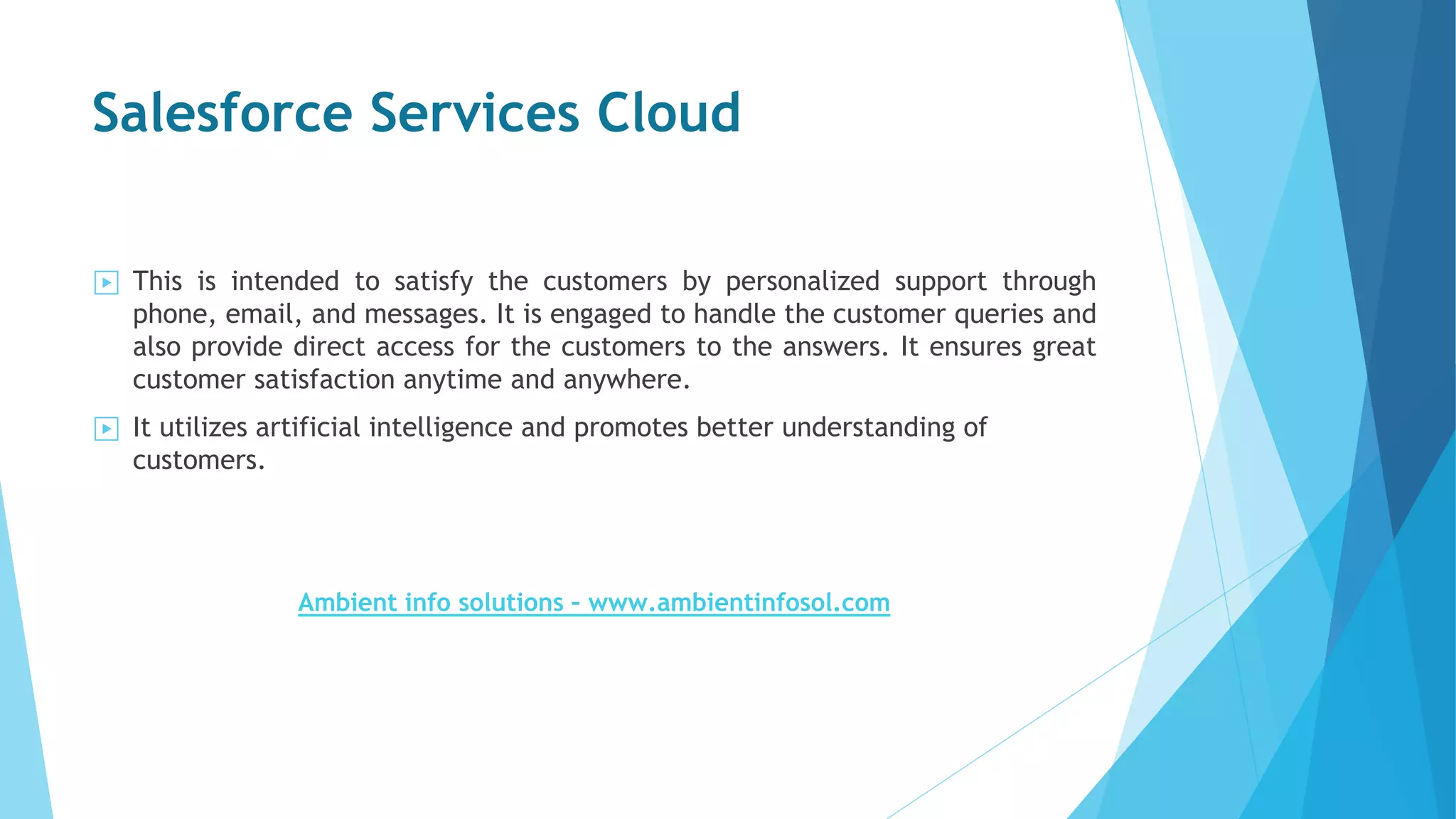 Salesforce crm and its cloud services ppt converted | PDF