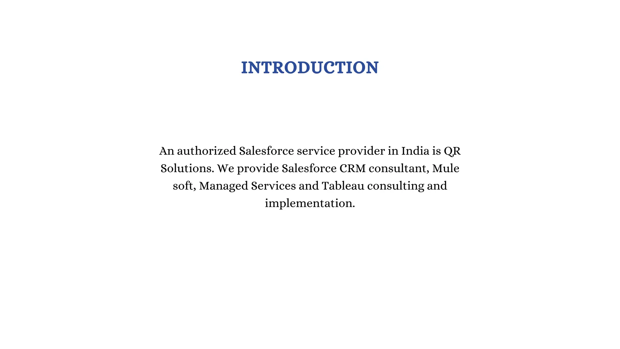 Salesforce Partner India Qr Solutions Pdf