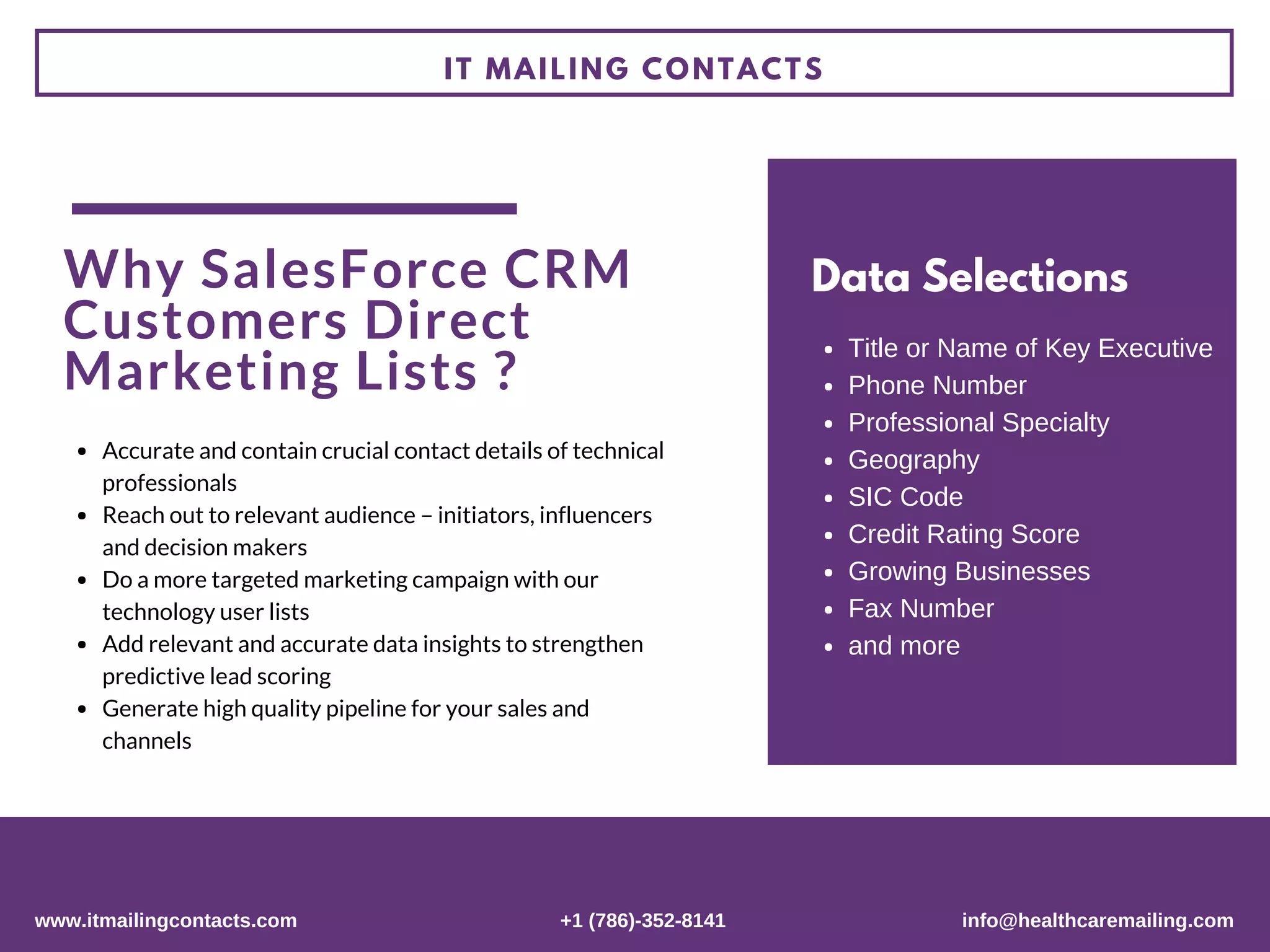 Salesforce crm email list | PPT