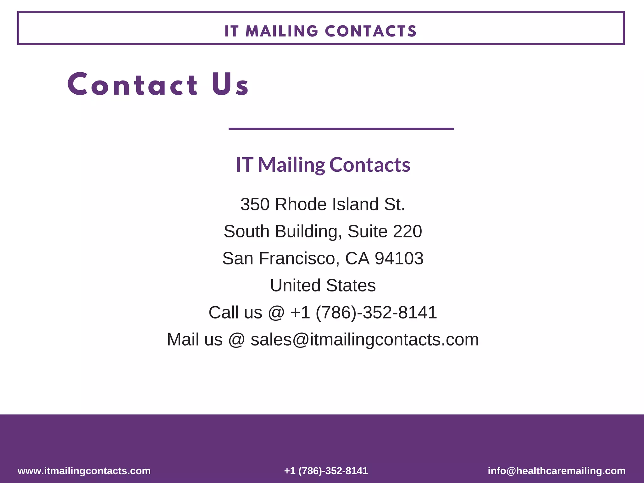 Salesforce crm email list | PPT