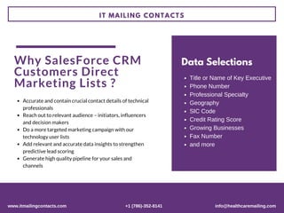 Salesforce crm email list | PPT