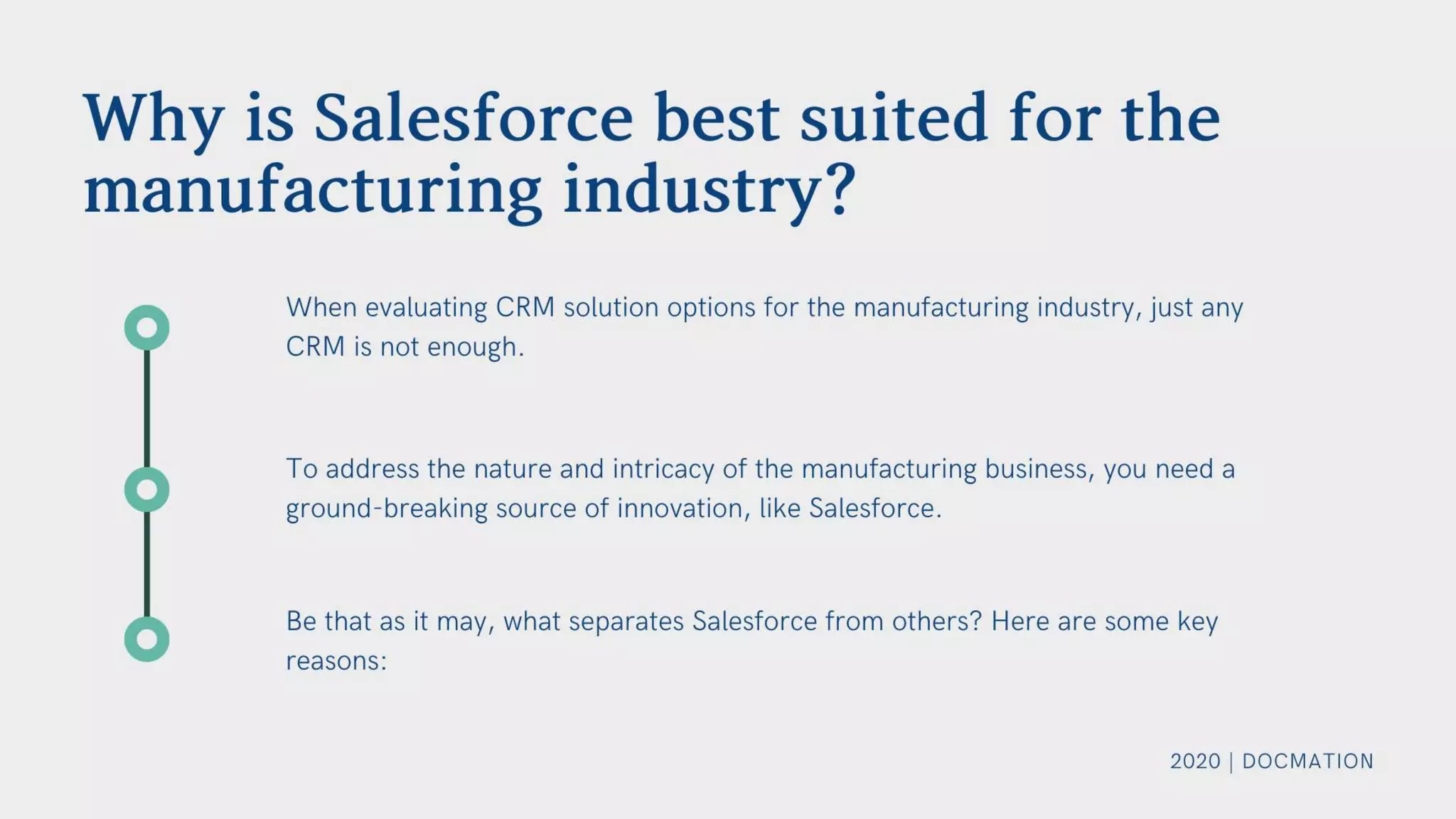 Salesforce CRM for Smart Manufacturing | PPT