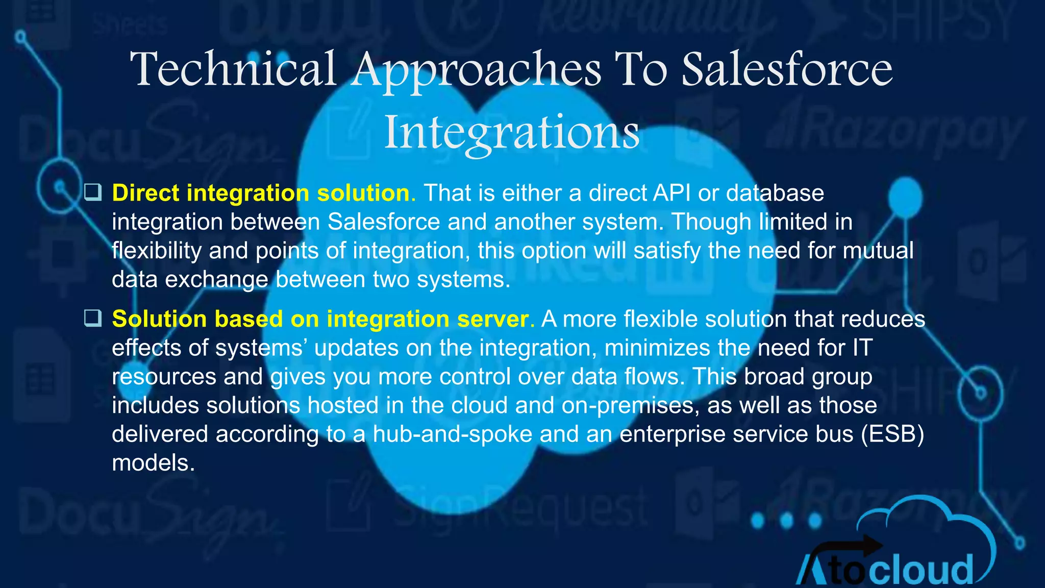 Salesforce Crm Integration Solutions Pptx Computer Software And