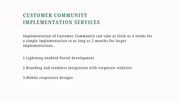 Salesforce Customer community | Community cloud | QR Solutions | PPT