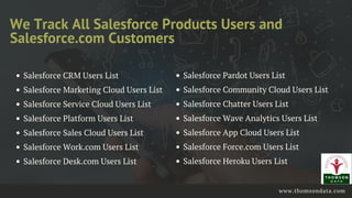 Salesforce CRM Users List - Salesforce Users Email List and Mailing List | PPT