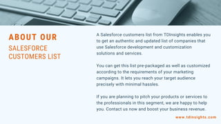 Salesforce Customers List | PPT