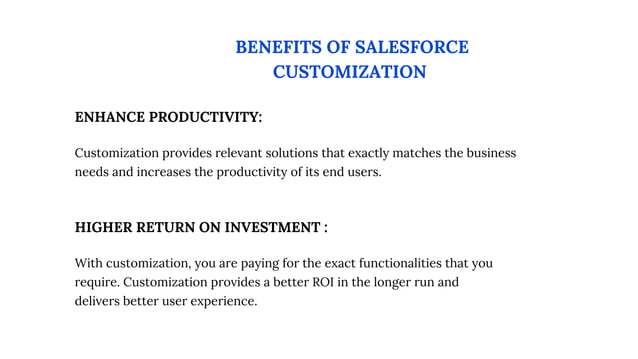 Salesforce Customization And Configuration Qr Solutions Ppt