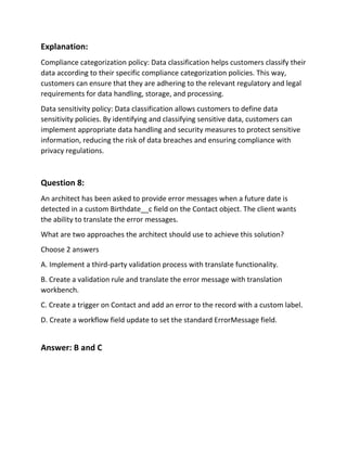 Salesforce Data Architect Practice Exam Dumps 2024 (PDF) | PDF | Databases | Computer Software ...