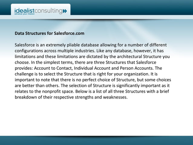 Salesforce Data Structures | PPT