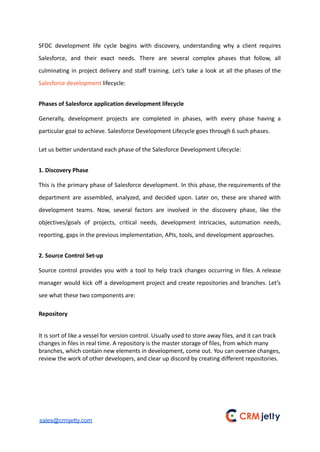 Salesforce Development Lifecycle: Detailed Phases | PDF