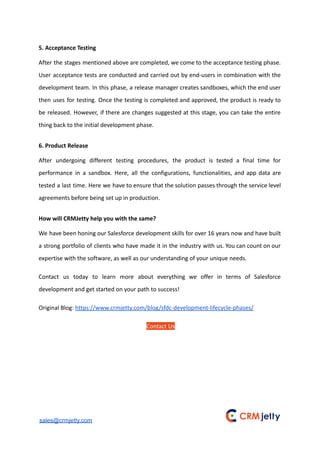 Salesforce Development Lifecycle: Detailed Phases | PDF