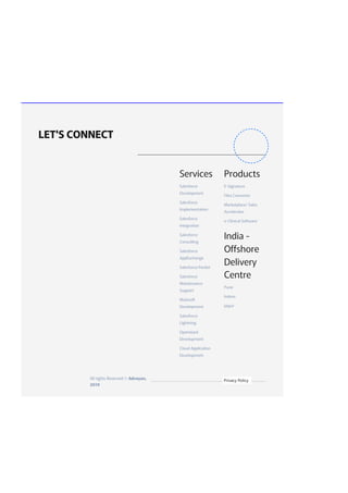 Salesforce Development Services. Advayan | PDF