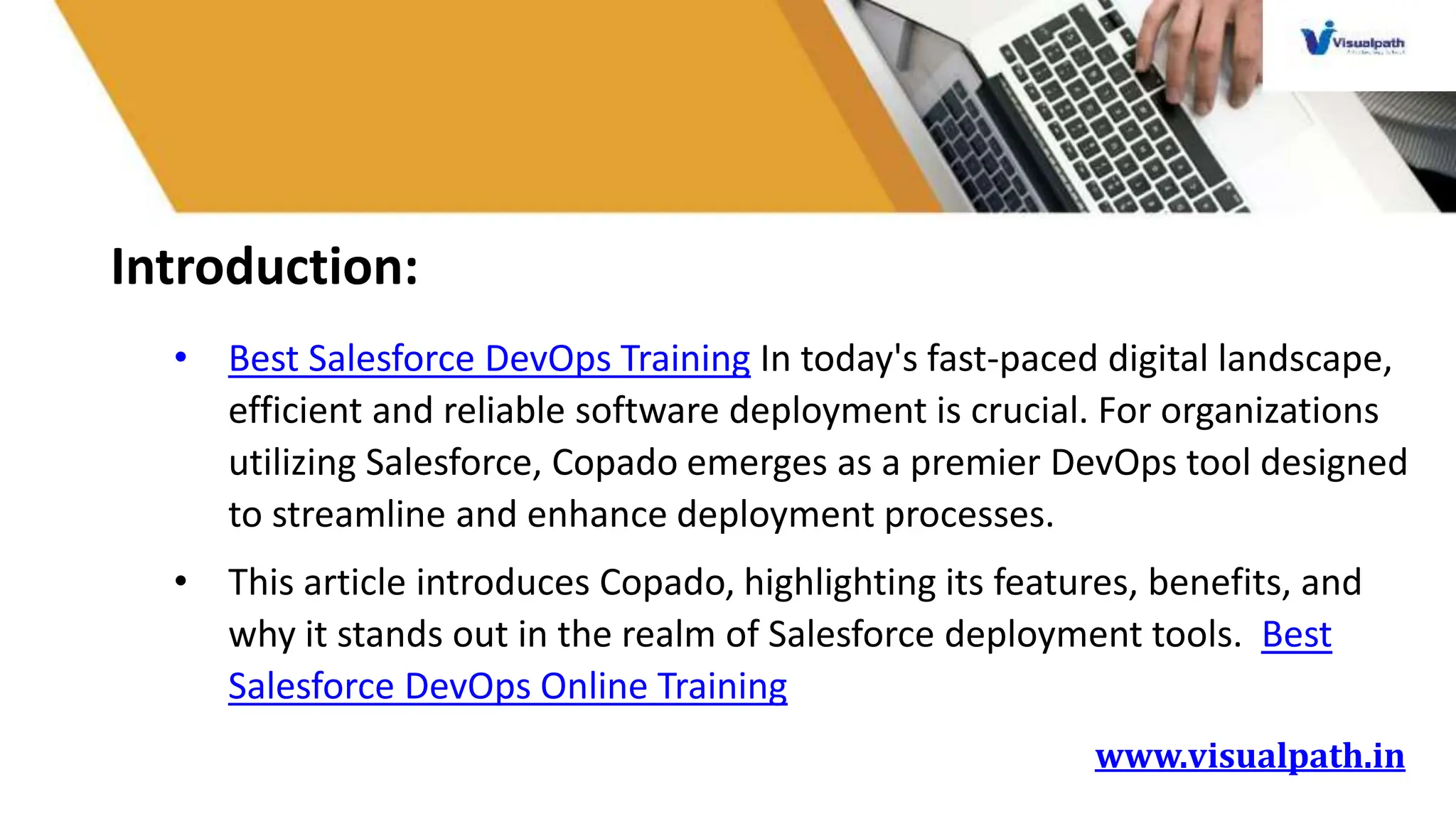 Salesforce Devops Online Training Hyderabad Best Salesforce Devops