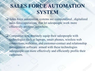 sales force management | PPTX | Sales | Business