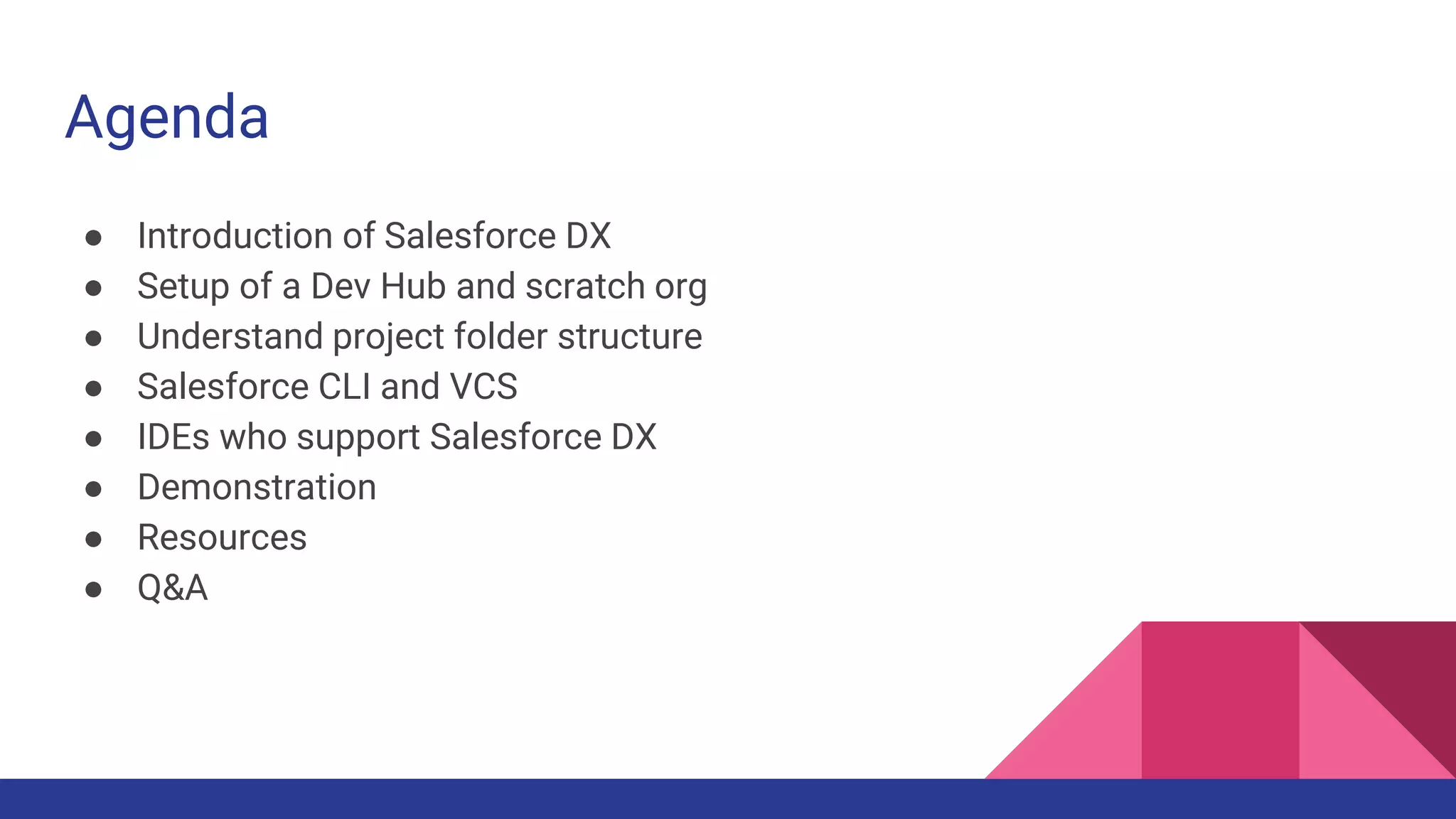 Get Started With Salesforce Dx Ppt