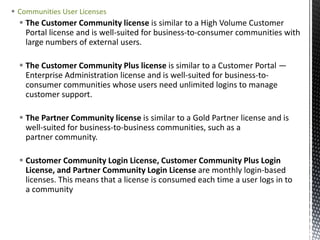 Salesforce editions, licenses and limits by manish | PPTX