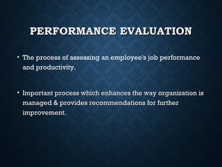 Sales force evaluation and control | PPT