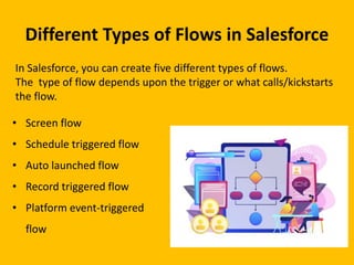 salesforce Flow and Flow Builder In Salesforce | PPTX | Programming Languages | Computing