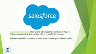 Why Choose Salesforce CRM for your Business? | PPT