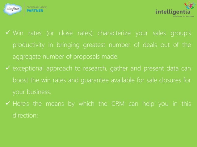 Salesforce For Forecasting, Productivity And Win Rates | PPT