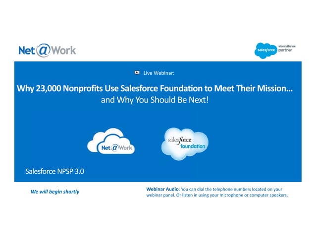 Why 23,000 Nonprofits Use Salesforce Foundation to Meet Their Mission ...