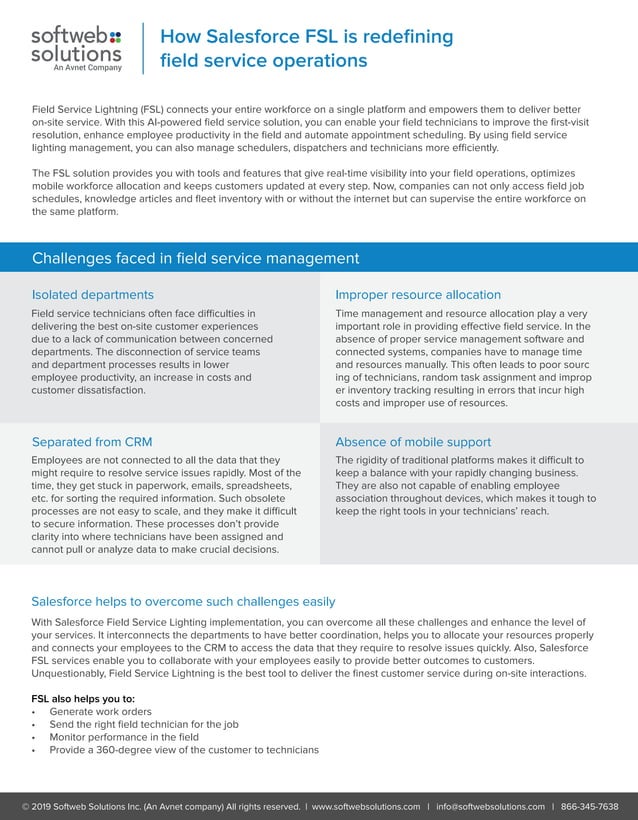 How Salesforce FSL is redefining field service operations | PDF