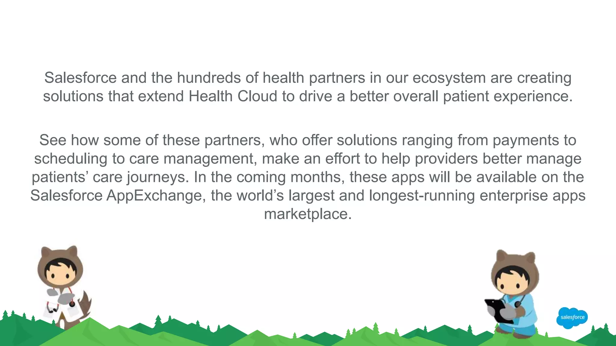Salesforce Health Cloud and Partners: Improving the Care Experience | PPTX