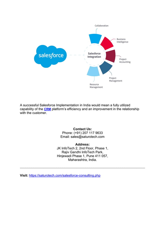 Salesforce Implementation In India Efficient Reliable And Scalable Pdf