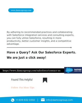Salesforce Integration Best Practices Connecting the Dots To Unlock the ...