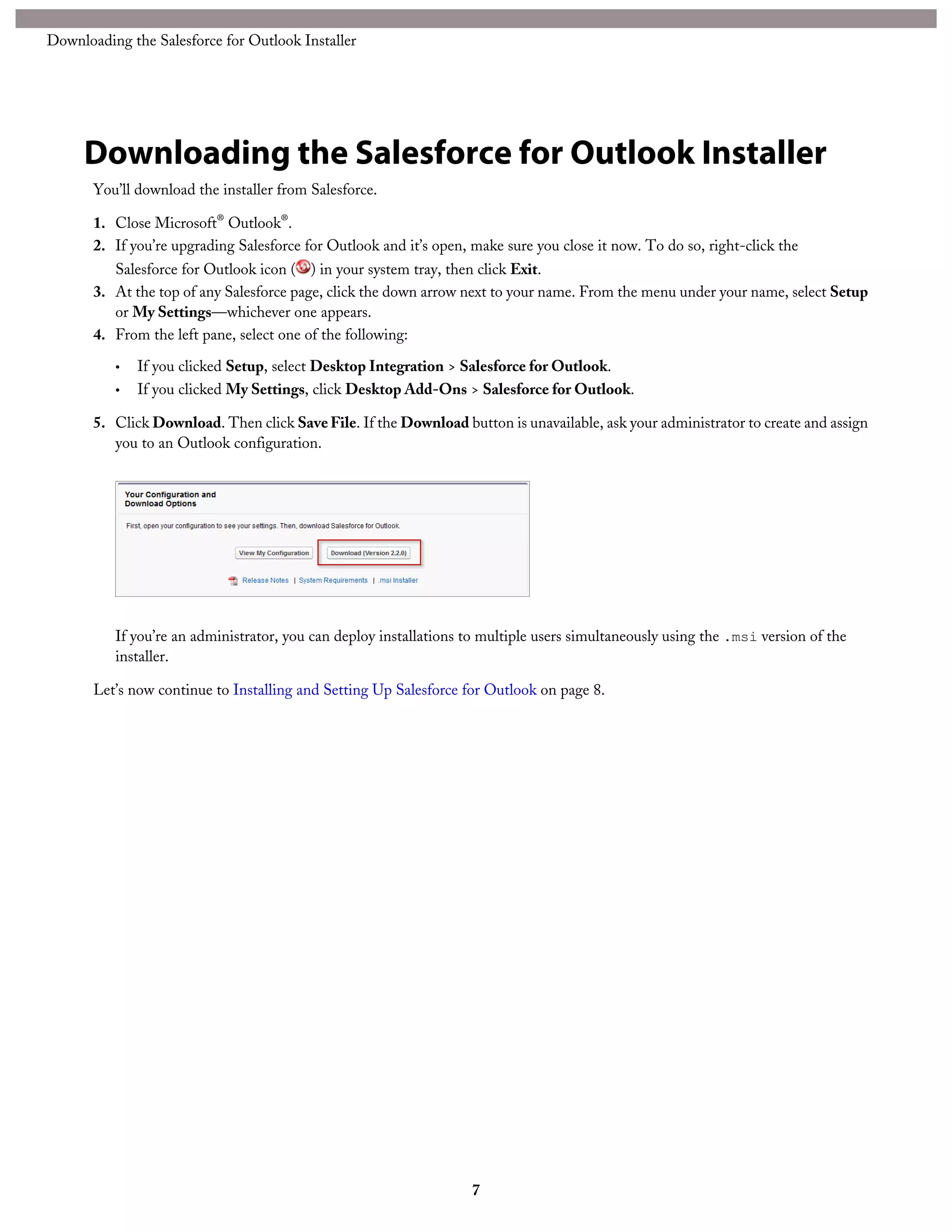 Salesforce Integration | Outlook Sync Guide | PDF
