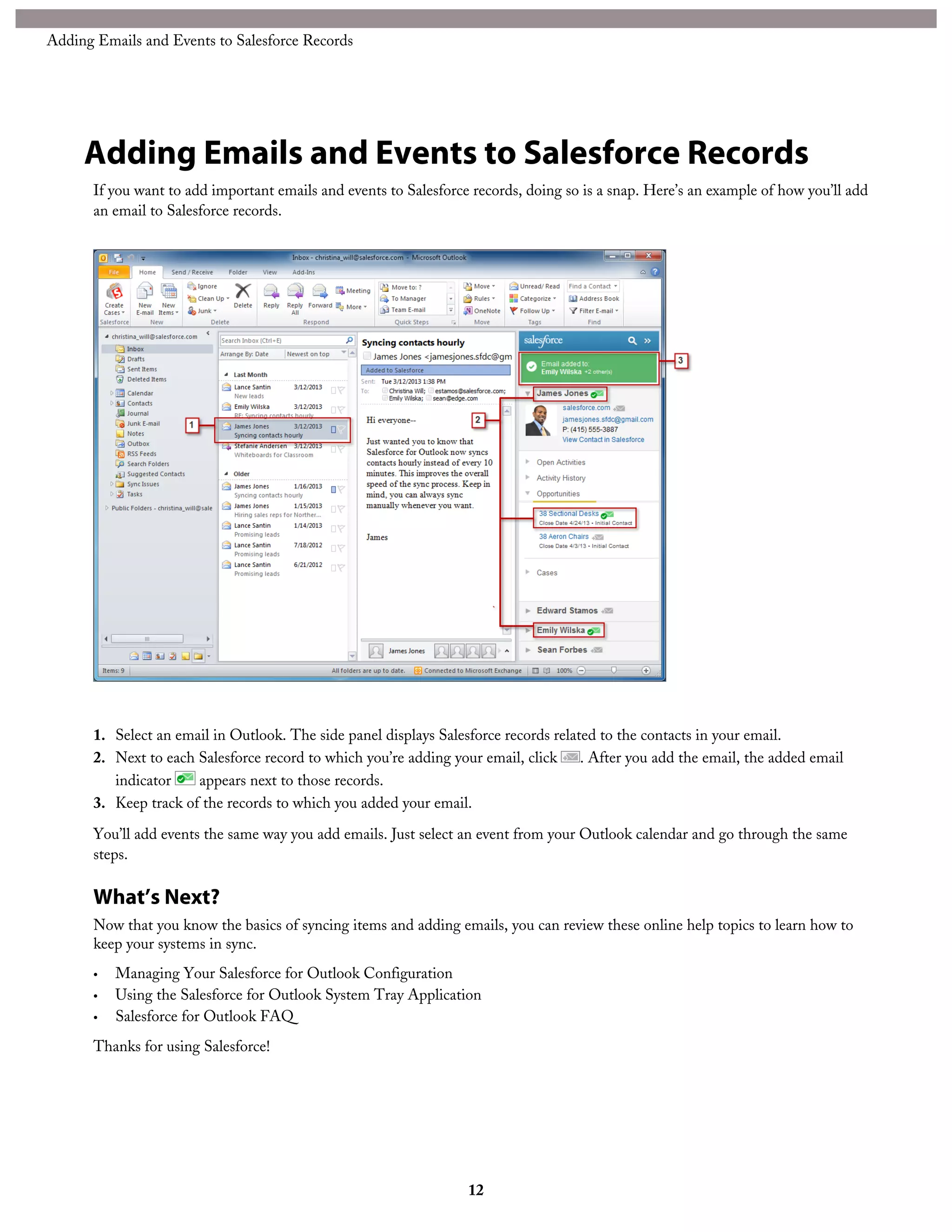Salesforce Integration | Outlook Sync Guide | PDF