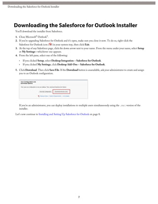 Salesforce Integration | Outlook Sync Guide | PDF