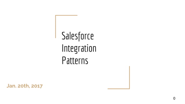 Salesforce Integration Patterns | PPTX