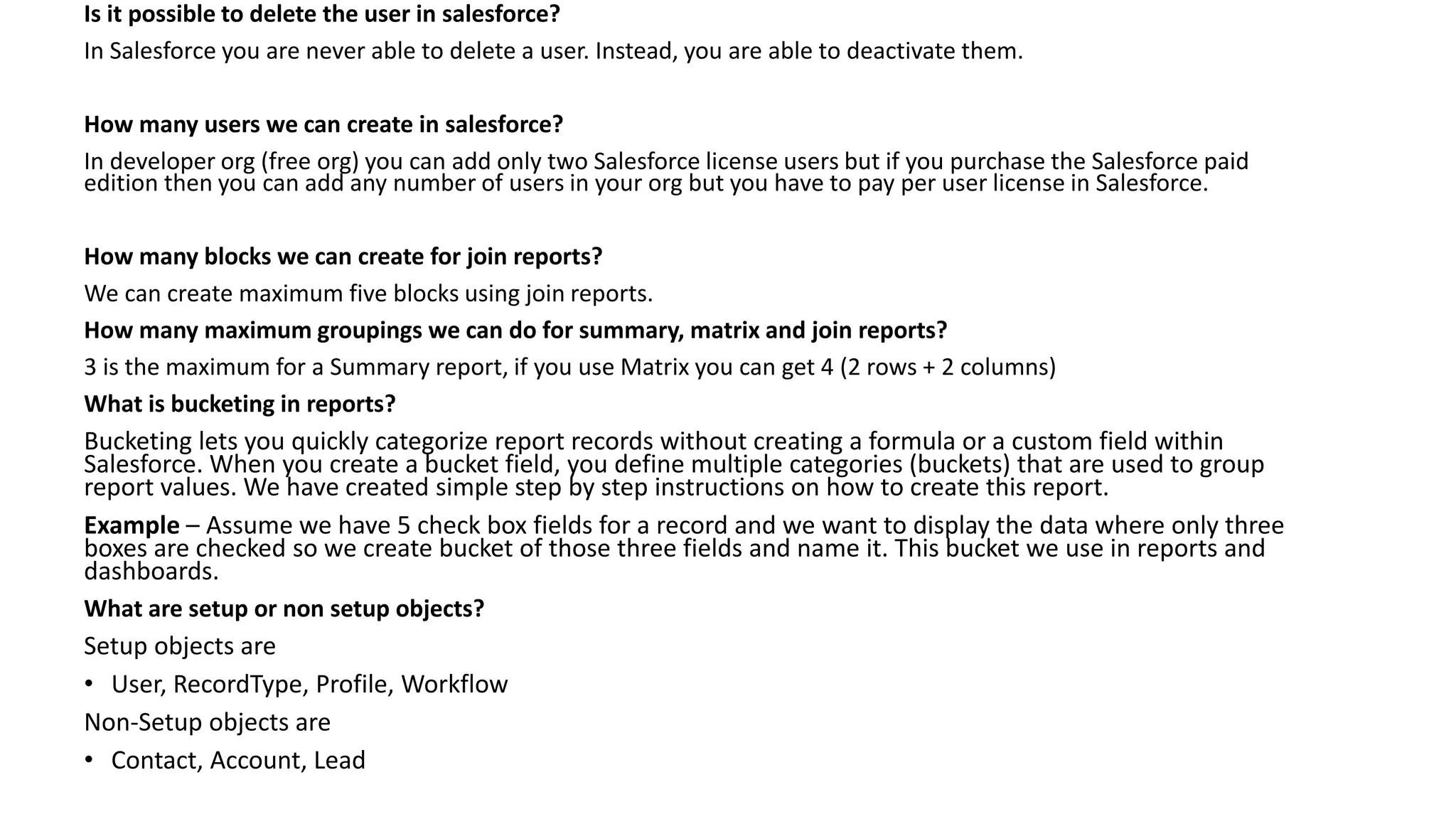 Salesforce interview questions walkthrough | PPTX